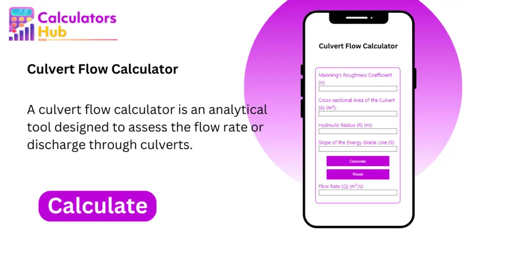 Culvert Flow Calculator Online Culvert Flow Calculator Online