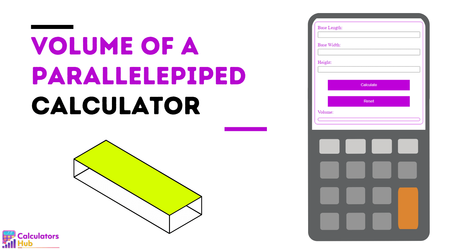 Volume Of A Parallelepiped Calculator Online