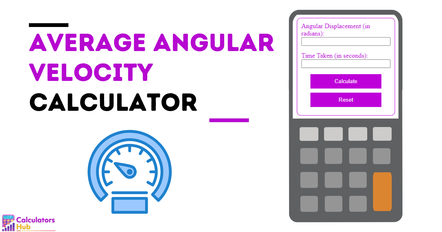 Average Angular Velocity Calculator Online Average Angular Velocity Calculator Online